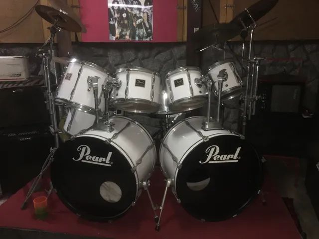 Bateria PEARL EXPORT anos 90 TOP raridade - Instrumentos musicais ...