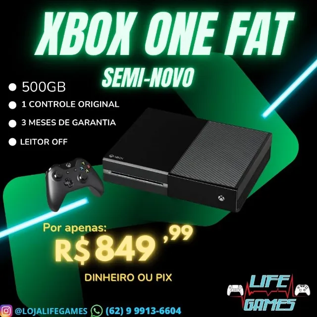 "xbox one fat console" - Consoles de Vídeo Game no Brasil