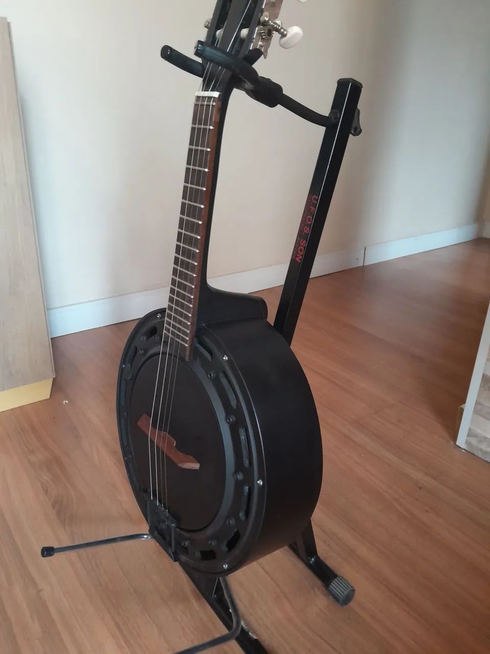 Banjo em jacarandá maciço modelo color All Black, de luthier, novo, já ...