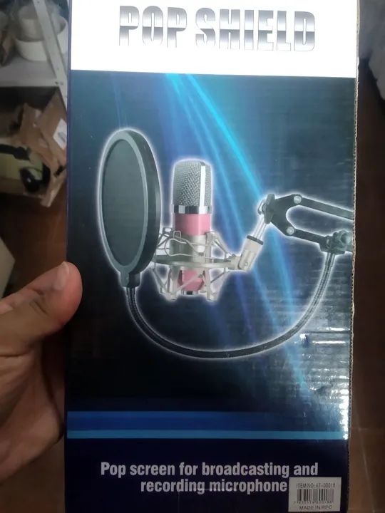 Tela Anti ruído para Microfone Pop Shield locutores e utubers - Periféricos e Acessórios de ...