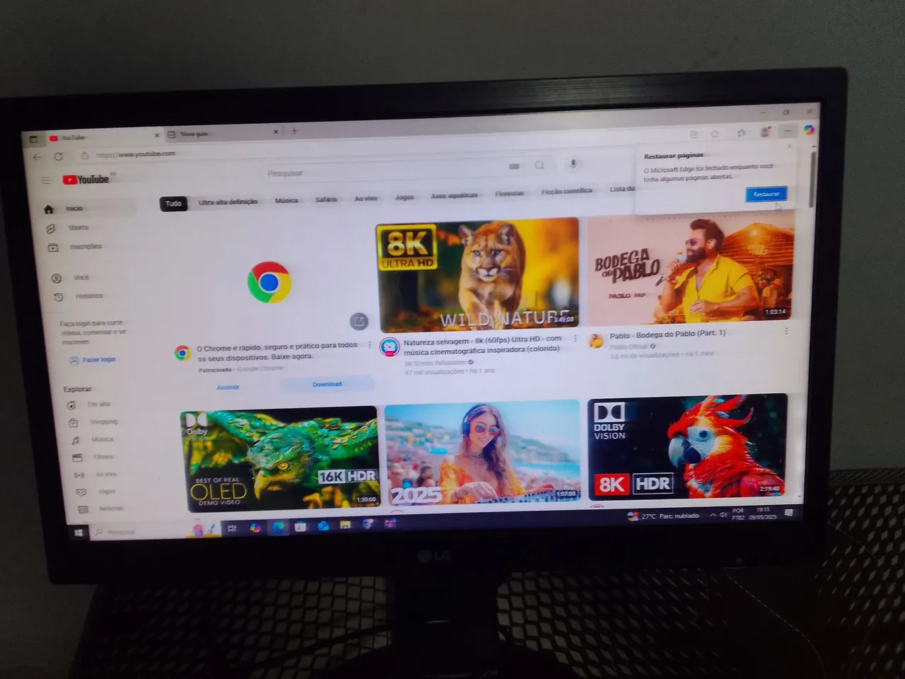 "monitor lg 20 polegadas" no Brasil