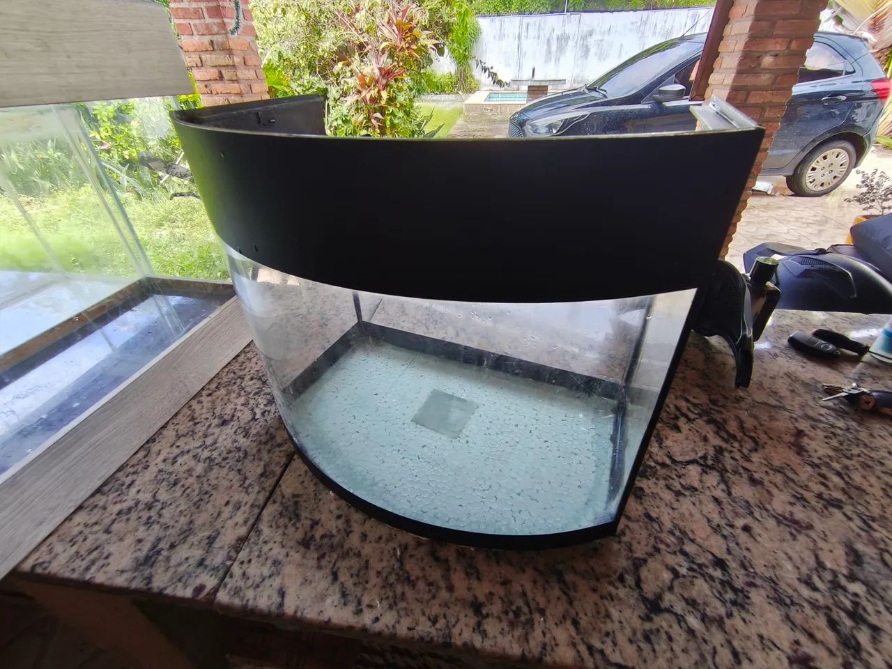 Aquário 25 litros frente curvada lindo - Acessórios para pets - Cararu ...