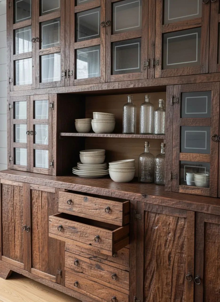 Lindo Móvel Rústico Madeira Maciça Dormente P/ Chácara, Restaurante ...