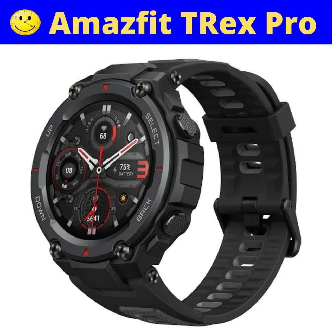 Xiaomi Amazfit TRex PRO - cor Black, Versão Global, NOVO CAIXA LACRADA Smartwatch - Smartwatches ...
