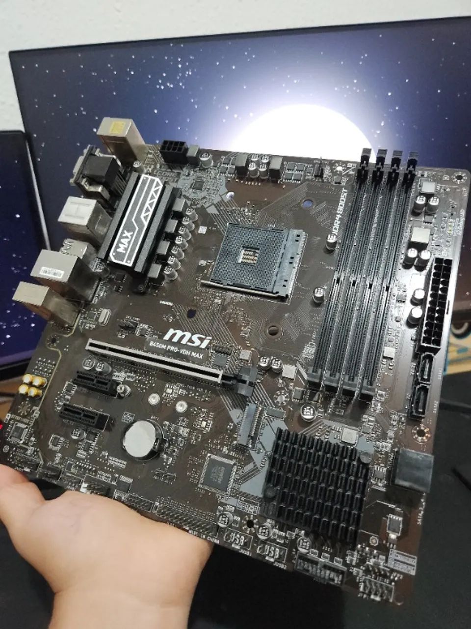 Placa Mãe MSI B450M Pro-VDH- MAX - Peças de Hardware - Antares, Maceió ...