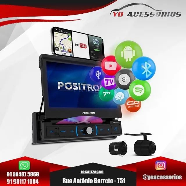 "central multimidia retratil" no Brasil