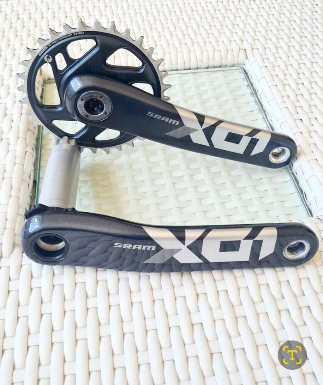 Pe de Vela Sram X01 carbon, 175mm. Coroa Gx32t nova sem uso. - Ciclismo ...