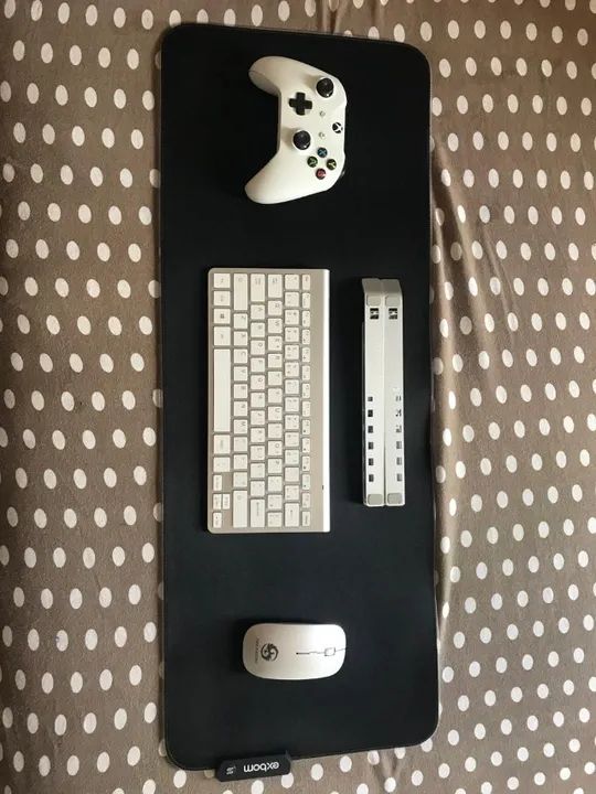 Controle XBOX + Mouse Pad RGB + Teclado e Mouse Sem Fio e Suporte Para ...