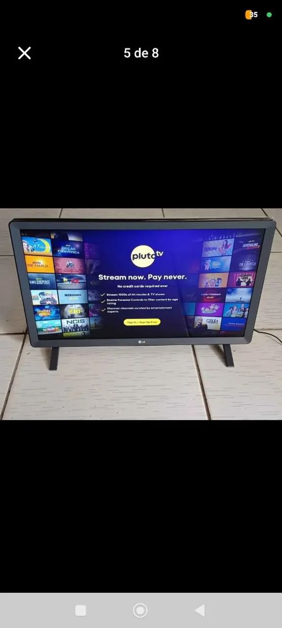 Monitor Smart TV Led 24 Polegadas Full HD · Wi-Fi - HDMI - Conversor ...