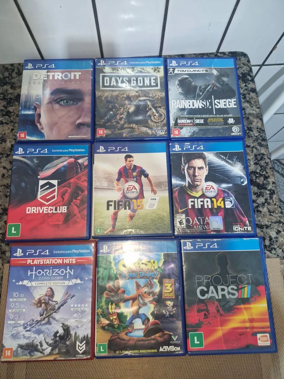 PS4 slim, 1 controle, 1TB, cabos, 9 jogos CD. - Consoles de Vídeo Game ...