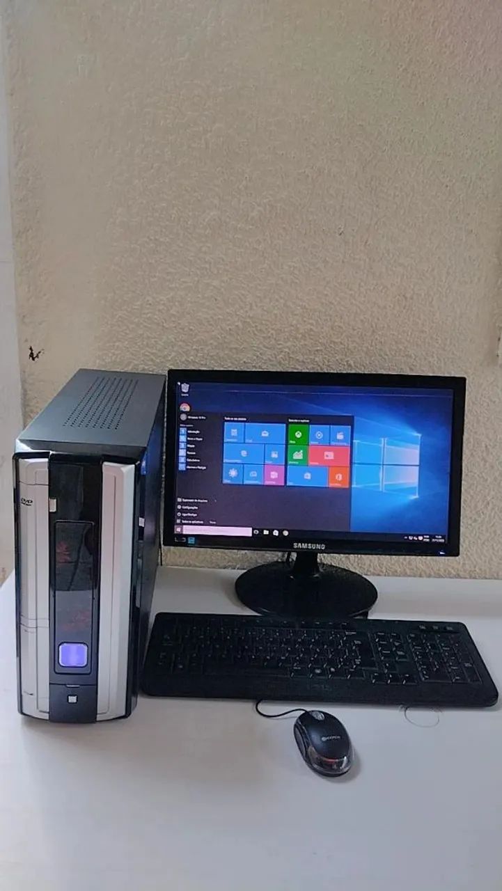 Pc Completo DELL Vostro 220s Windows 10 Pro Ativado 4G Monitor 20 LED ...