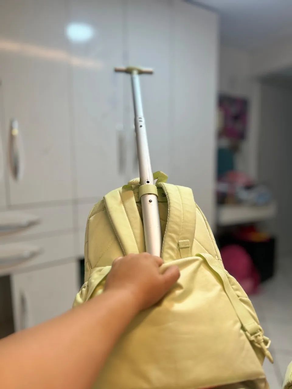 Mochila carrinho com lancheira Color Up verde pastel - Bolsas, malas e ...