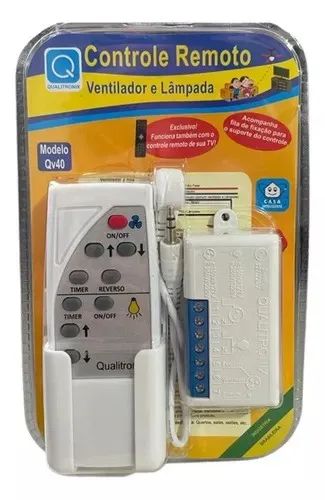 Controle Remoto para Ventilador e Lâmpada - Modelo: QV40 - Ventiladores ...