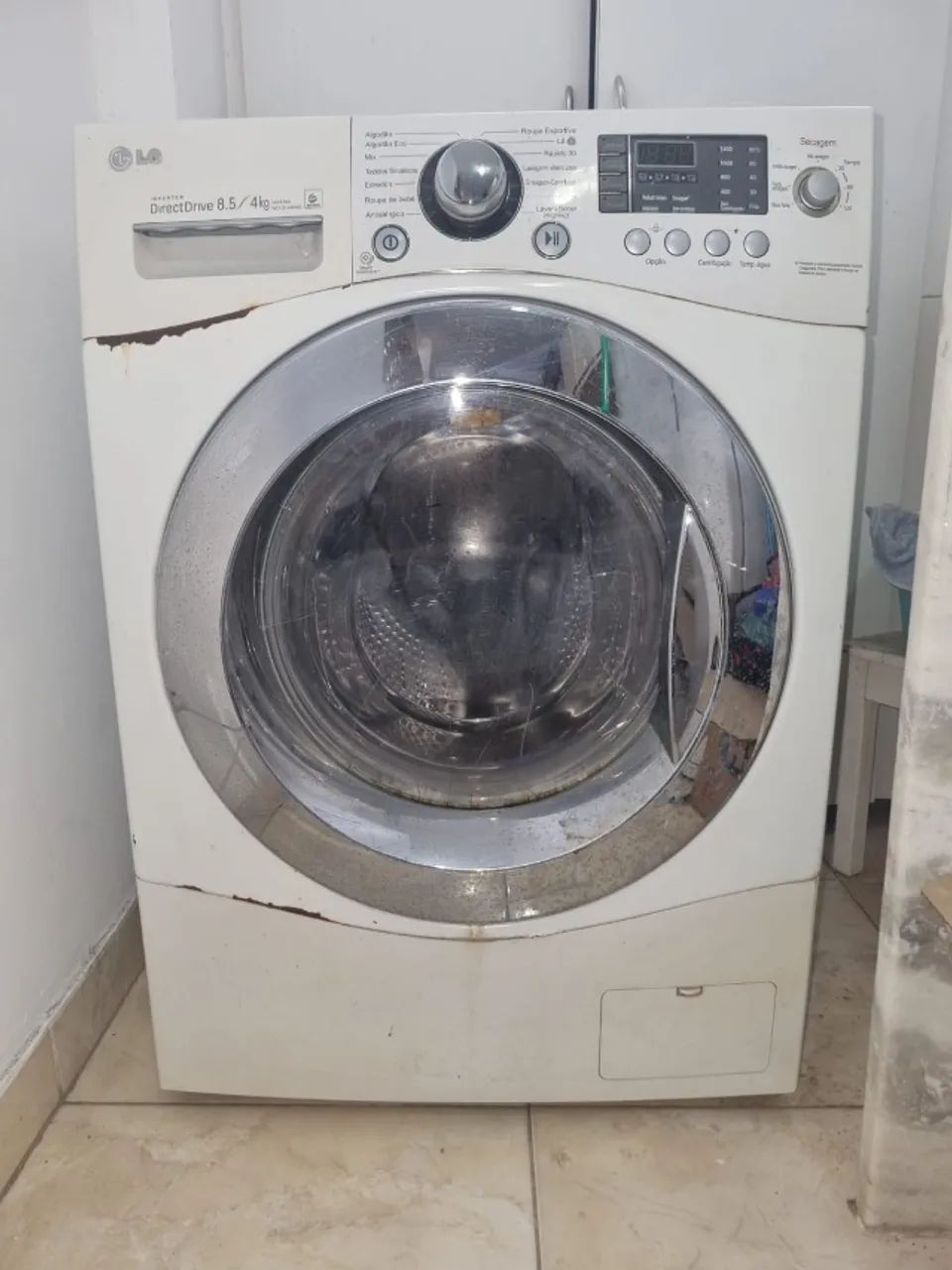 Máquina de Lavar LG Inverter DirectDrive 8.5/4kg (DEFEITO NA PLACA ...