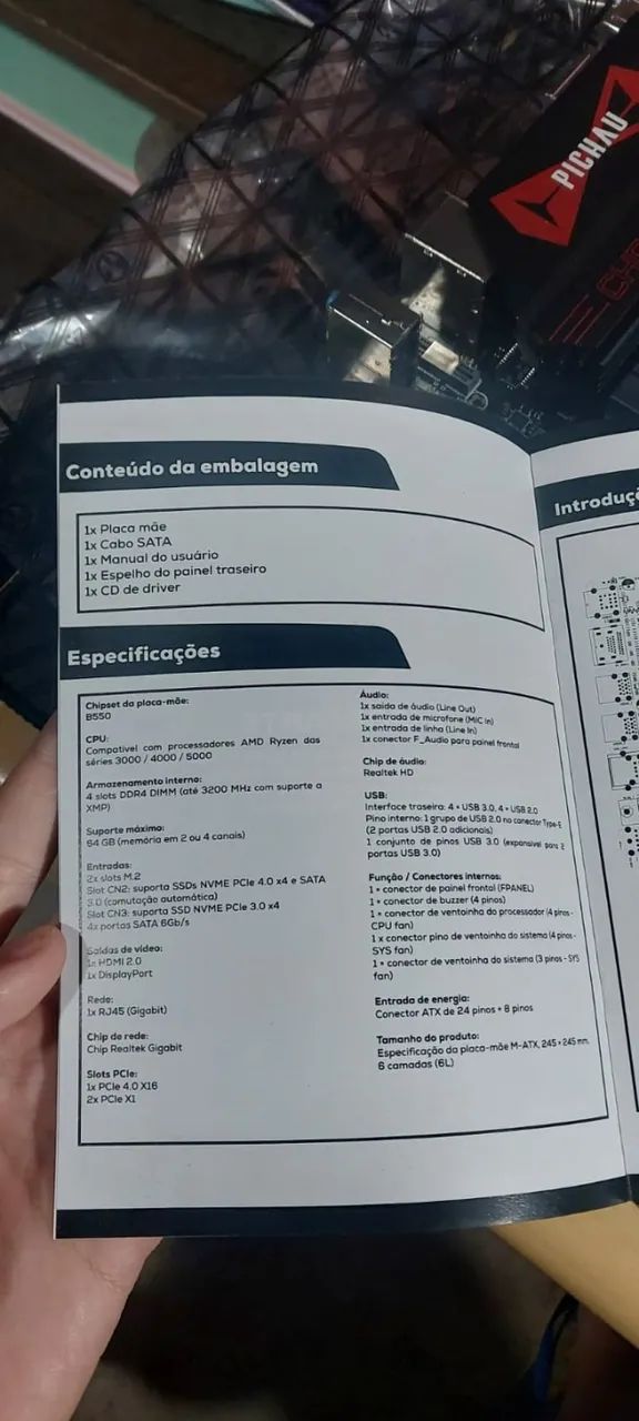 Placa Mãe Pichau Cronos B550 - Peças de Hardware - Santa Maria ...