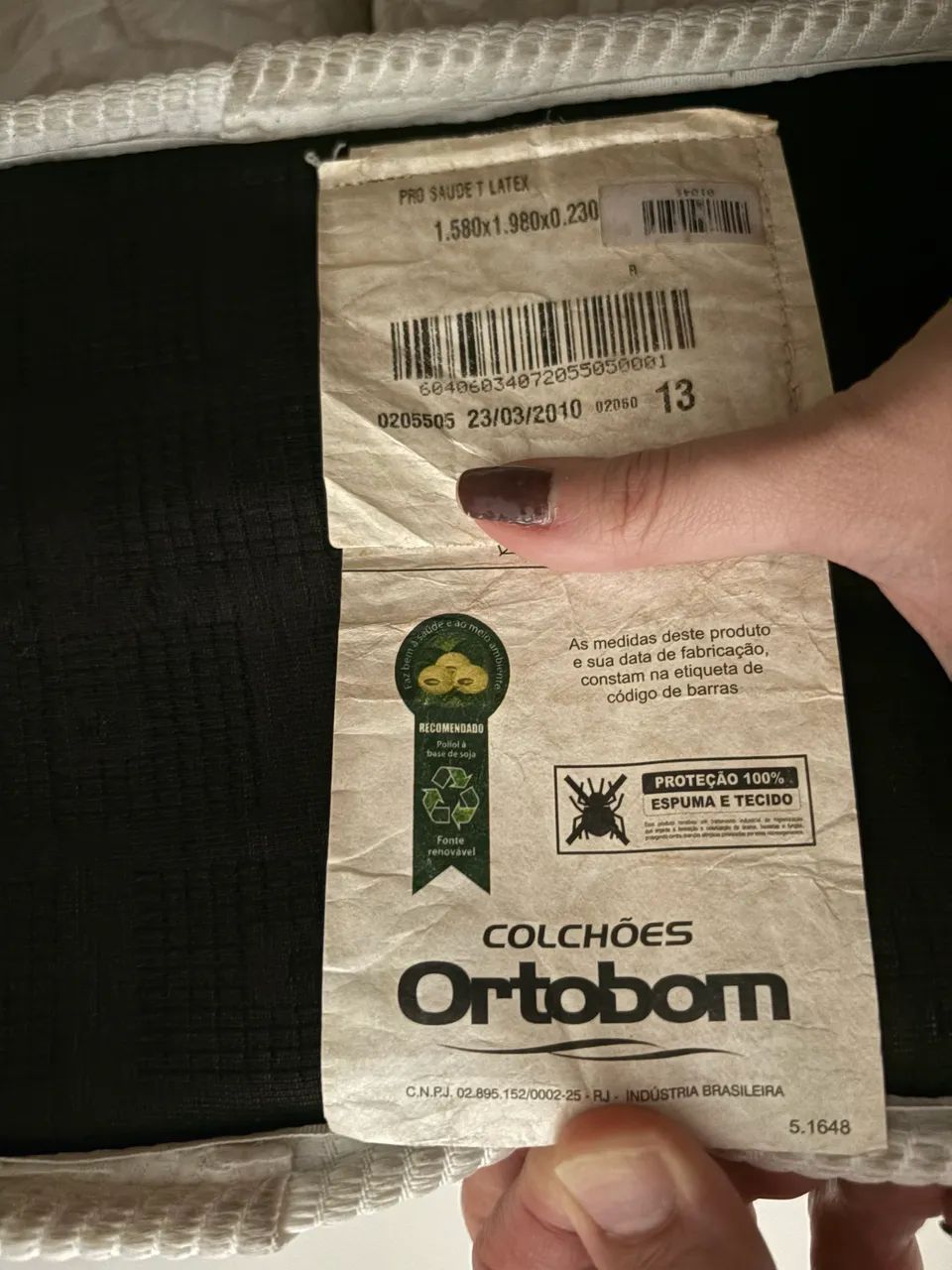 Base Box Blanche e Colchão Queen Size Pró-Saúde Látex Ortobom - Camas e ...