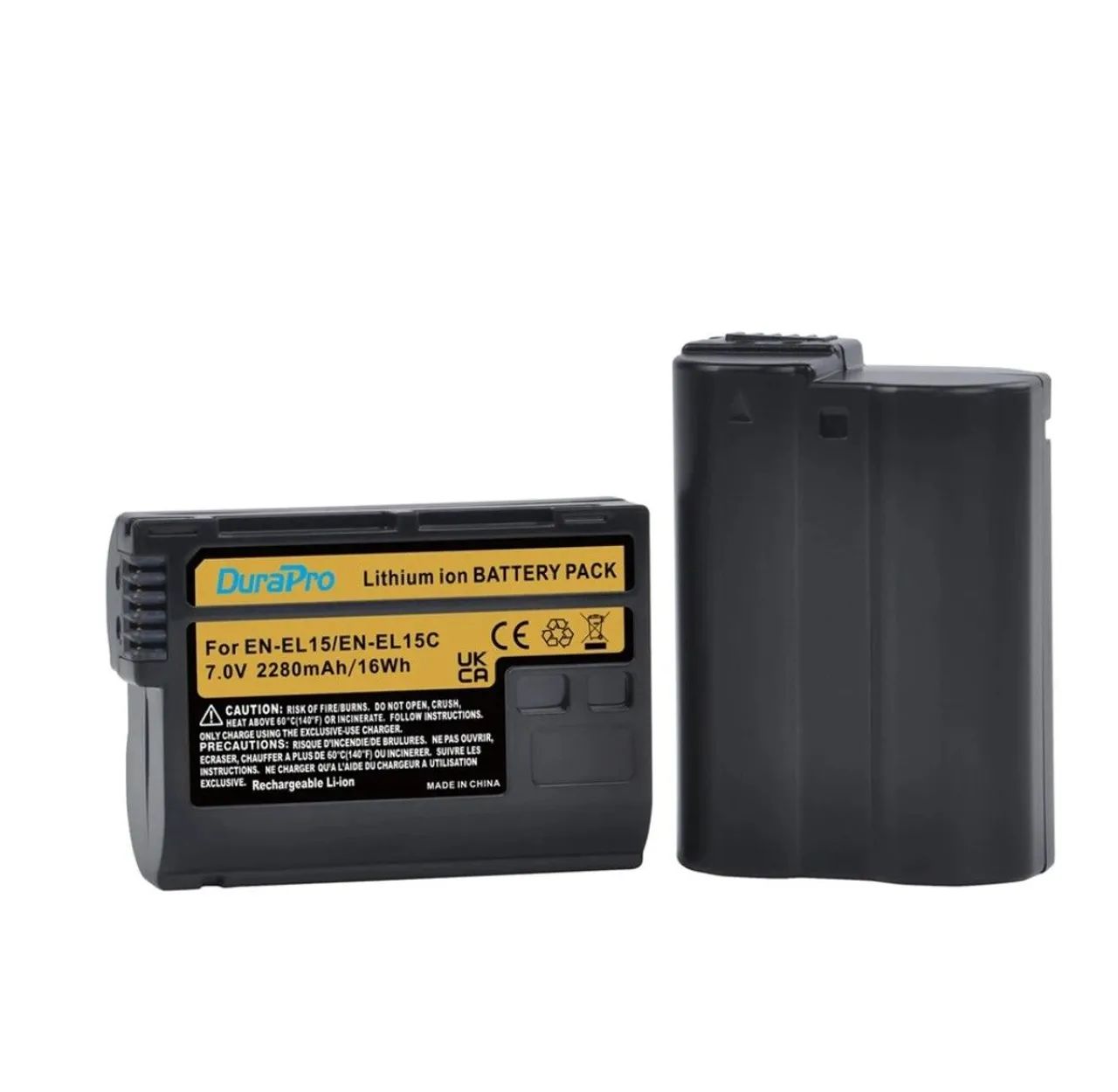 Bateria Durapro En-El15 El15c Cameras Nikon D7200 D7000 D610 D7100 D800 Z5 Z6 D7500 - Acessórios ...