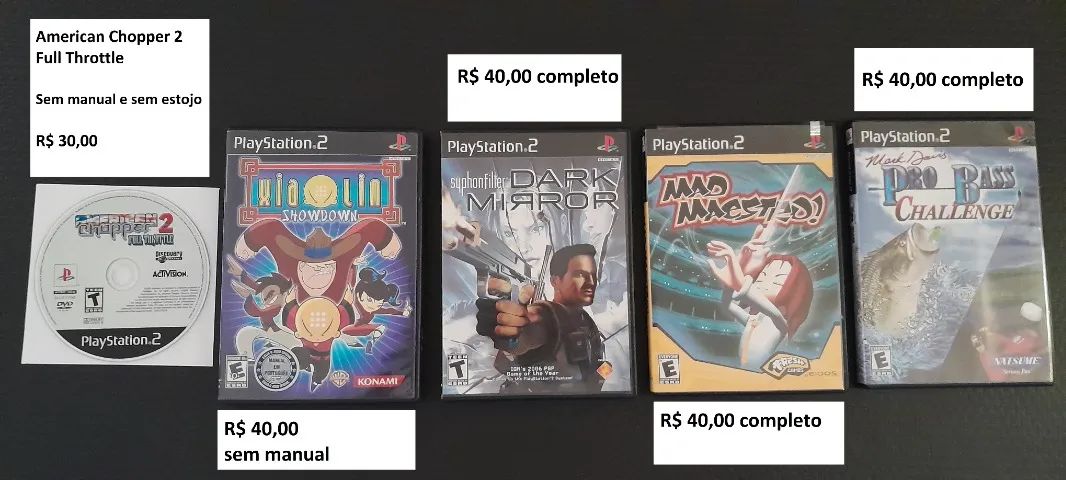ps2 jogos originais - Jogos de Vídeo Game - Tanque, Rio de Janeiro ...