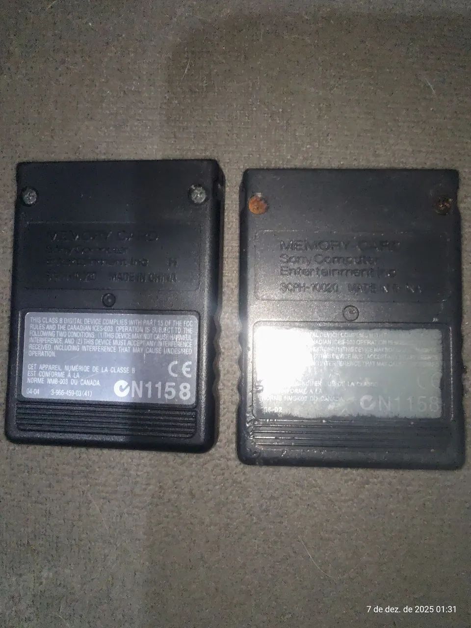 2 memory card Ps2 original Magic Gate - Peças e Acessórios de Vídeo ...