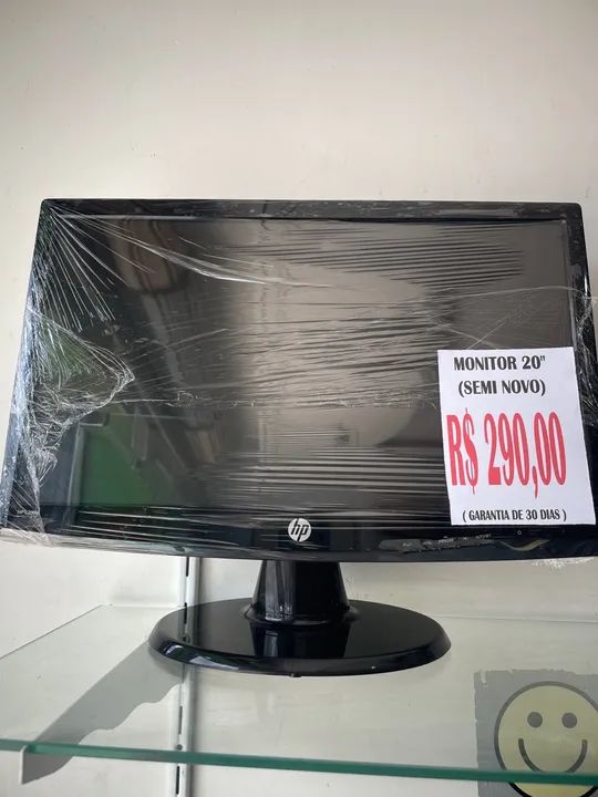 Monitor HP 20 VGA SOMENTE , polegadas semi novo - Monitores - Buritis ...