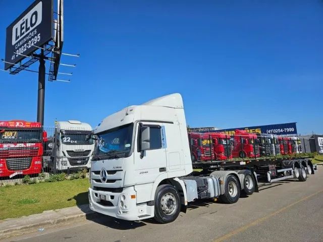 Mb Actros 2546 6x2 Ano 18 Aut + Porta Container Noma 0km ano 24 40pés 4 ...