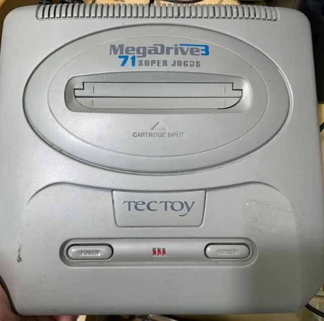 Mega Drive 3 - 71 Jogos na Memoria Apenas o Console el Liga mas congela ...