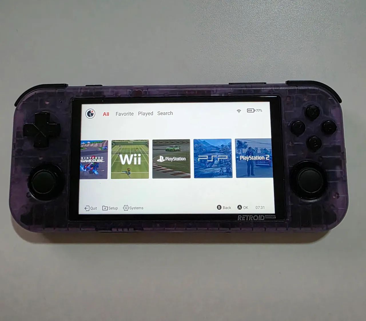 Retroid pocket 3plus 4gb ram 128gb armazenamento interno lindo Roxo ...