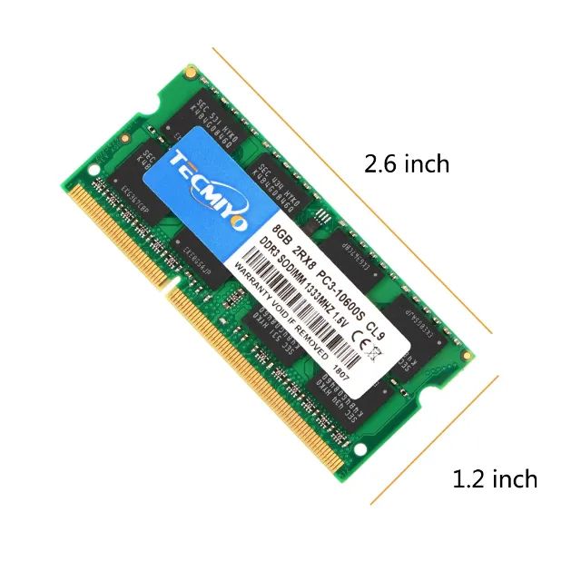 Memoria DDR3 8gb Tecmiyo 1600MHz Para Notebook - Memória RAM - São ...