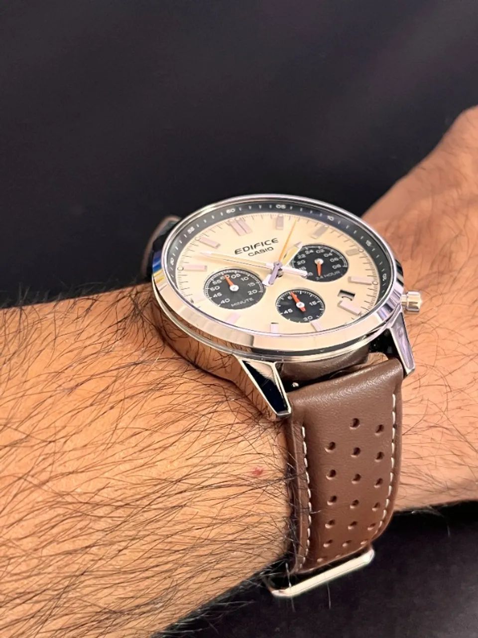 Relógio Casio Edifice PANDA Cronógrafo Efr-575l-7adf - Acessórios ...