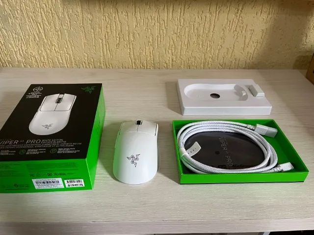 Mouse Gamer Razer Viper V3 Pro White - Semi?novo, 2 dias de uso ...