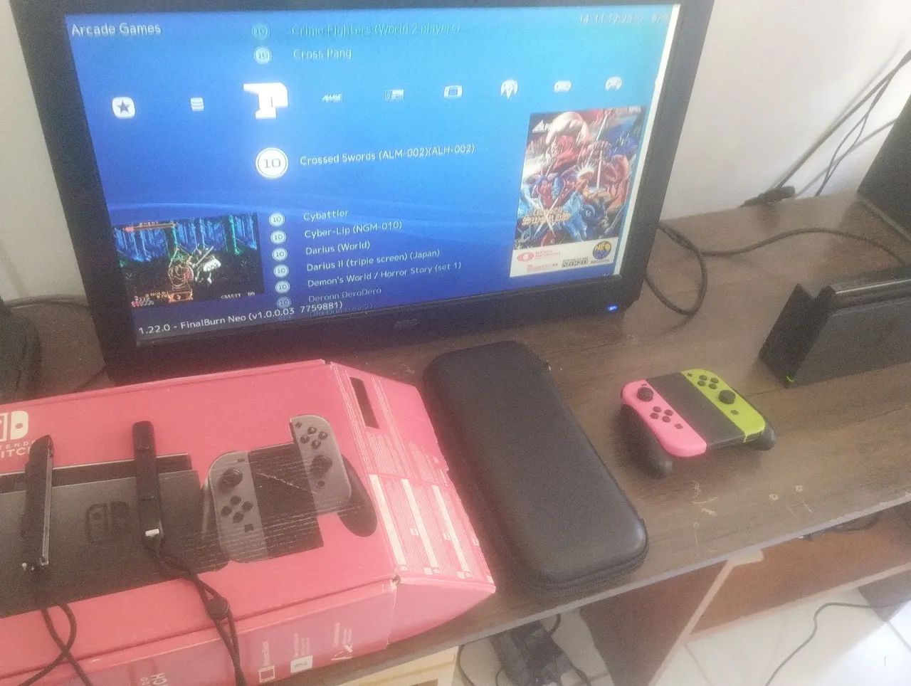 Nintendo Switch V1 na caixa desbloqueado com emuladores e jogos ...