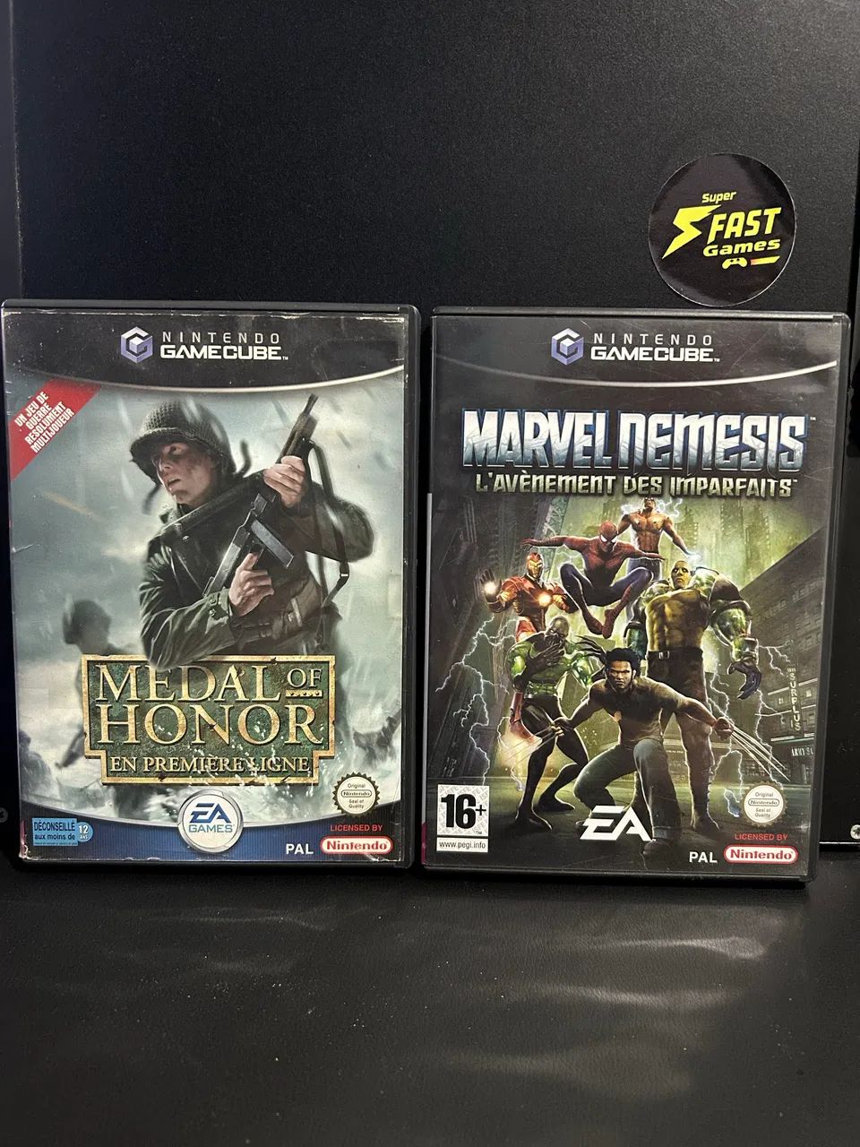 Lote de jogos Gamecube (Marvel Nêmesis, Medal Of Honor) - CDs, DVDs etc ...