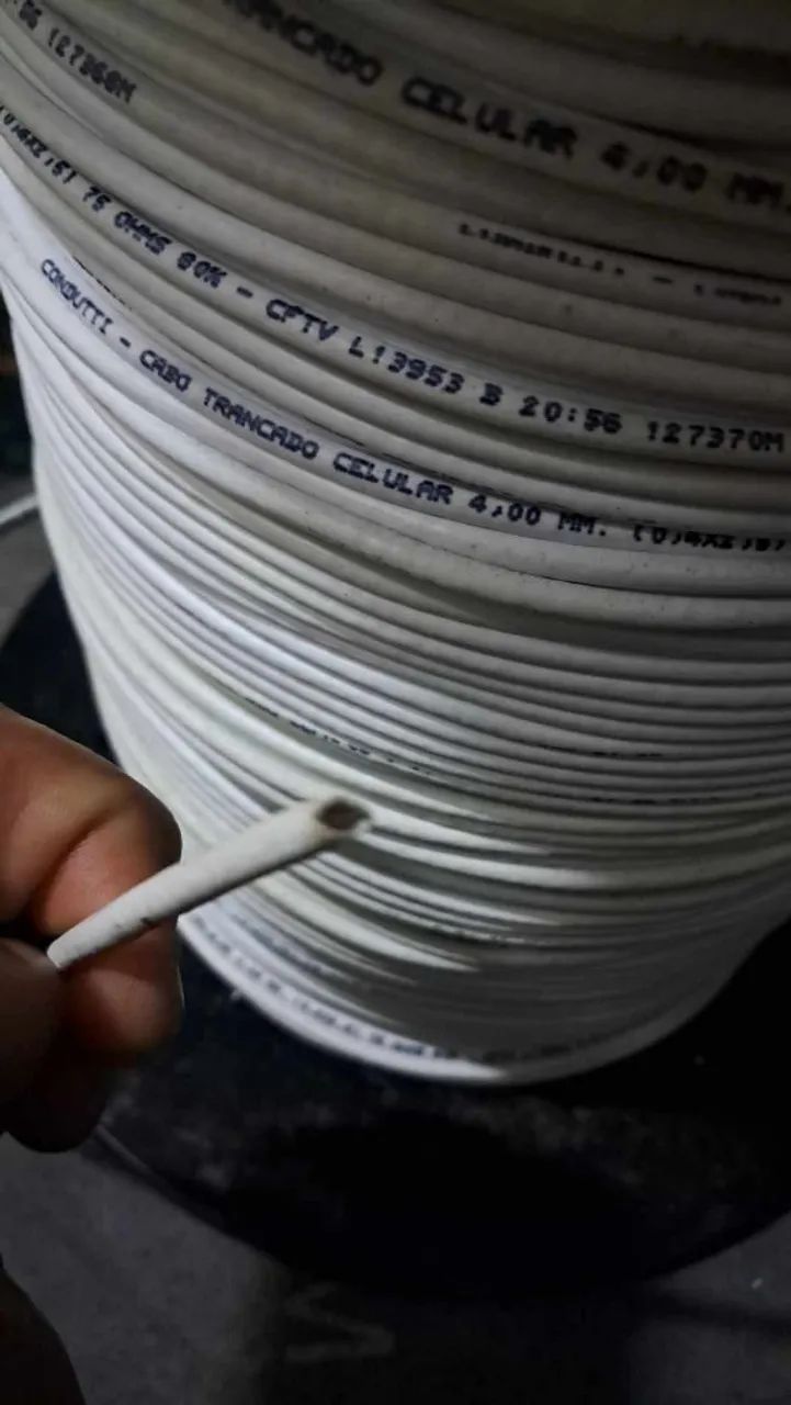 Cabo coaxial para cameras CFTV 500mt leia. - Instalações Elétricas e ...