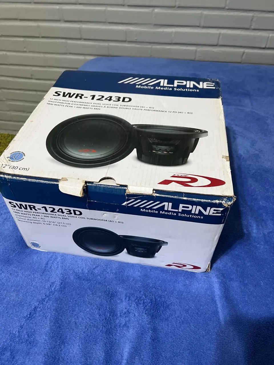 Subwoofer Alpine SWR-1243D Type-R- Jl audio - focal - Morel - Alpine ...