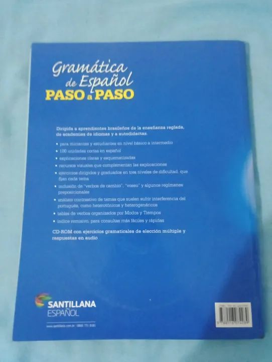 Gramática de Espanhol - Passo a Passo. - Acompanha o CD tmb . - Livros ...