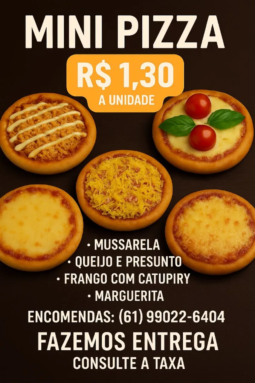 "mini pizza congelada" no Brasil