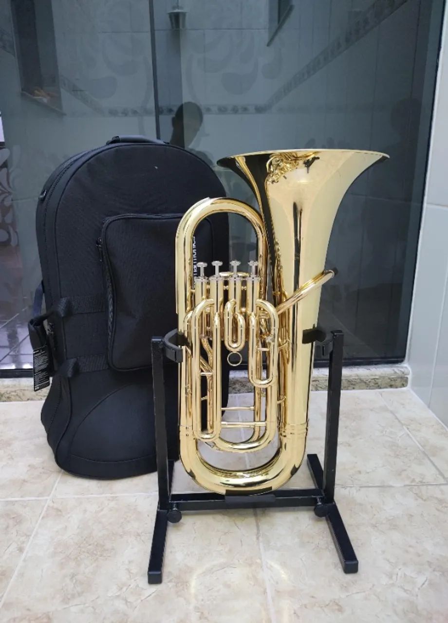 Euphonium Bombardino Harmonics HEU-1140L Sib 4 Pistos - Novo/Parcelo ...