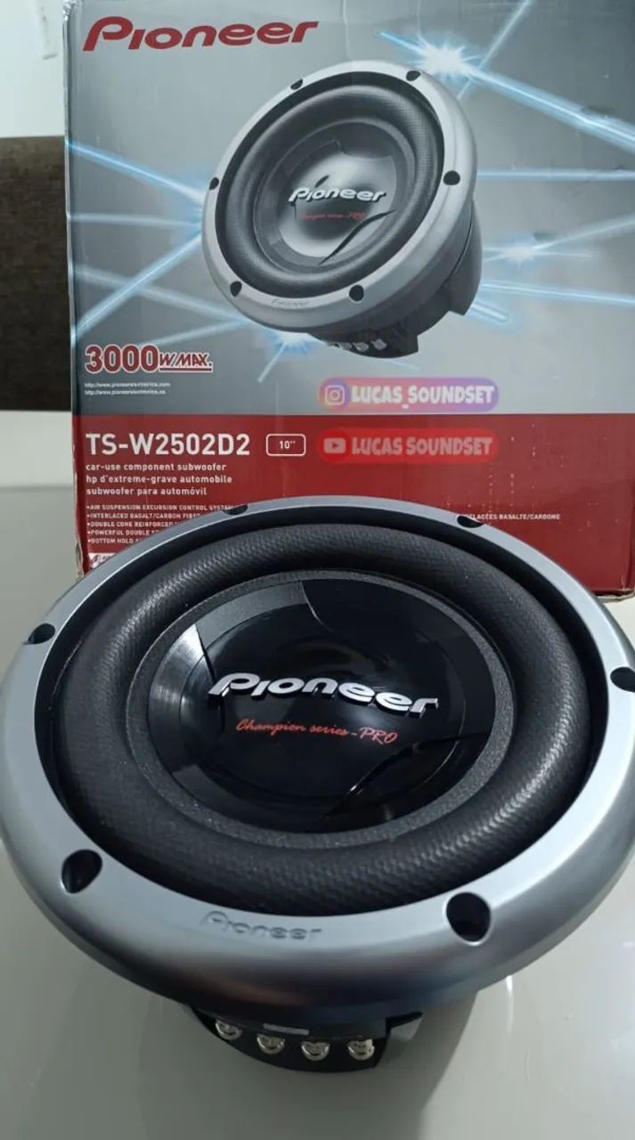 Subwoofer Pioneer PRO 2502-D2 3000w/800Rms 10 polegadas (Novo) - Aparelhos de Som - Pinheirinho ...