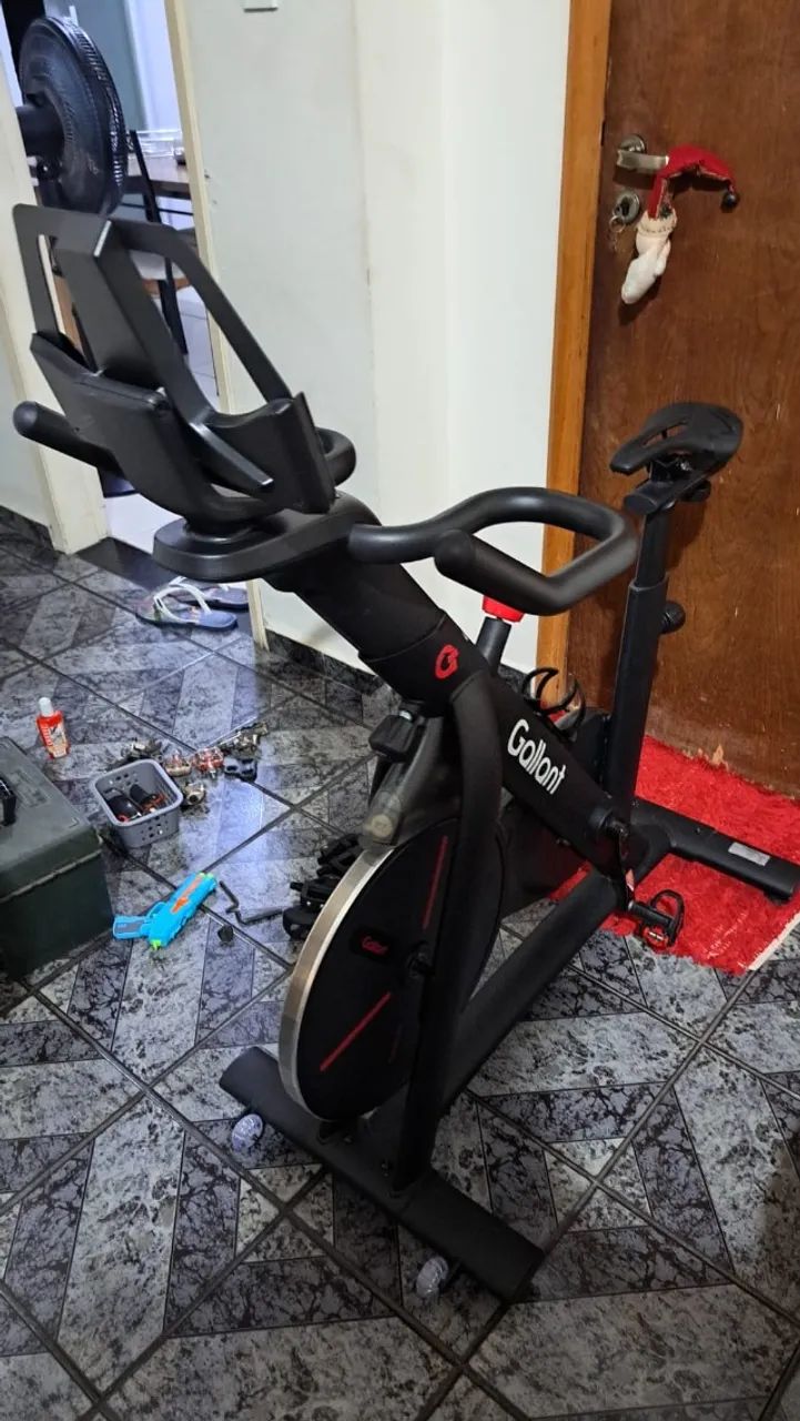 Bicicleta Ergométrica Spinning Gallant Connect Max Magnética Ate 120kg ...