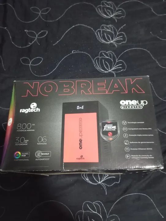 NoBreak Gamer Ragtech One Up Predator 800VA 06 Tomadas - Periféricos e Acessórios de Computador ...