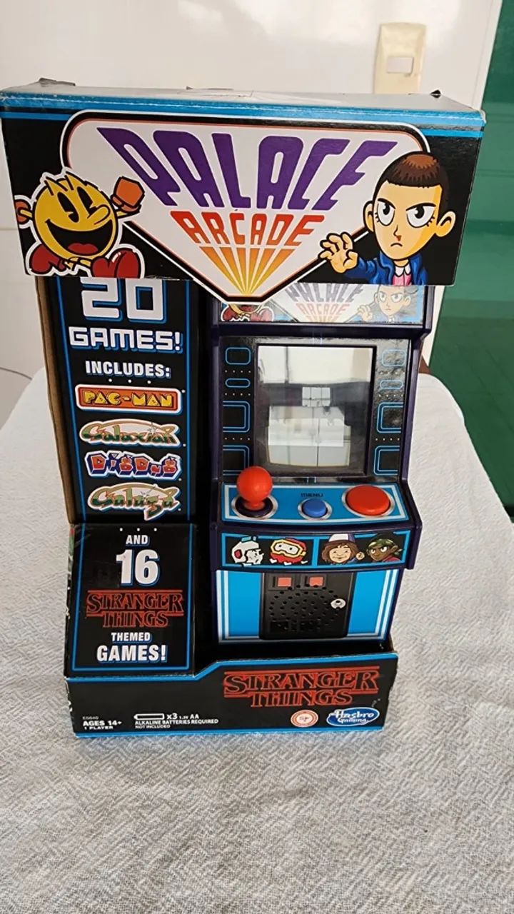 Palace Arcade Stranger Things - Hasbro (mini fliperama / VIDEOGAME ...