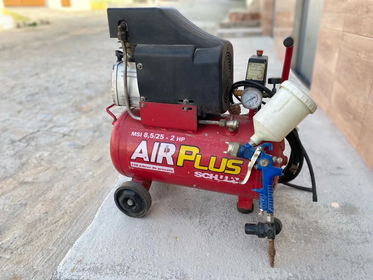 Compressor de ar Air Plus 120 Litros - Schulz - Ferramentas de ...