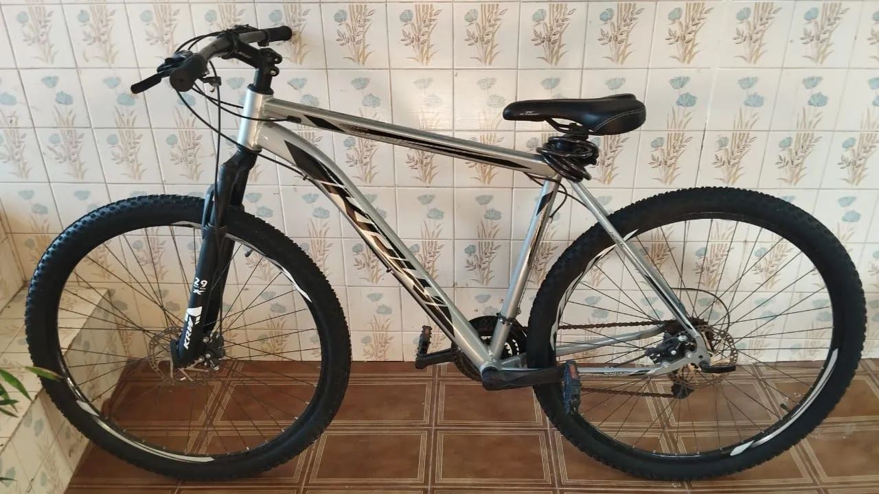 Bicicleta KRW Alumínio aro 29, freio a disco, 24 Vel Marchas, Suspensão dianteira - Ciclismo ...