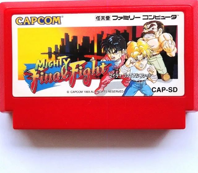 famicom mighty final fight capcom nintendo 8bits 60 pinos japan nes ...