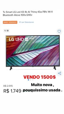 "tv smart led 43 polegadas" no Brasil