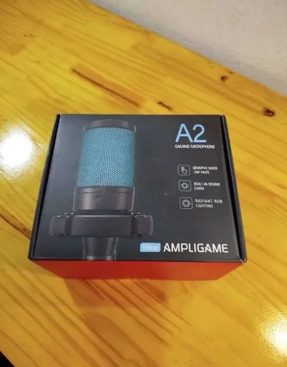 Microfone Gamer Profissional Fifine Ampligame A2 com Iluminação RGB ...