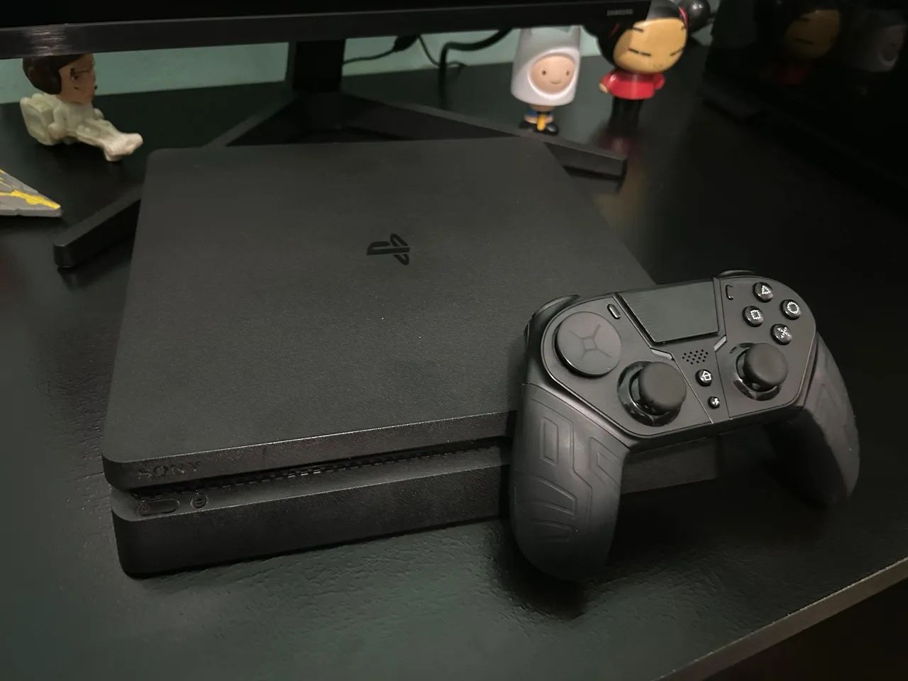 Playstation 4 slim 1 terabyte + controle anti drift - Consoles de Vídeo ...