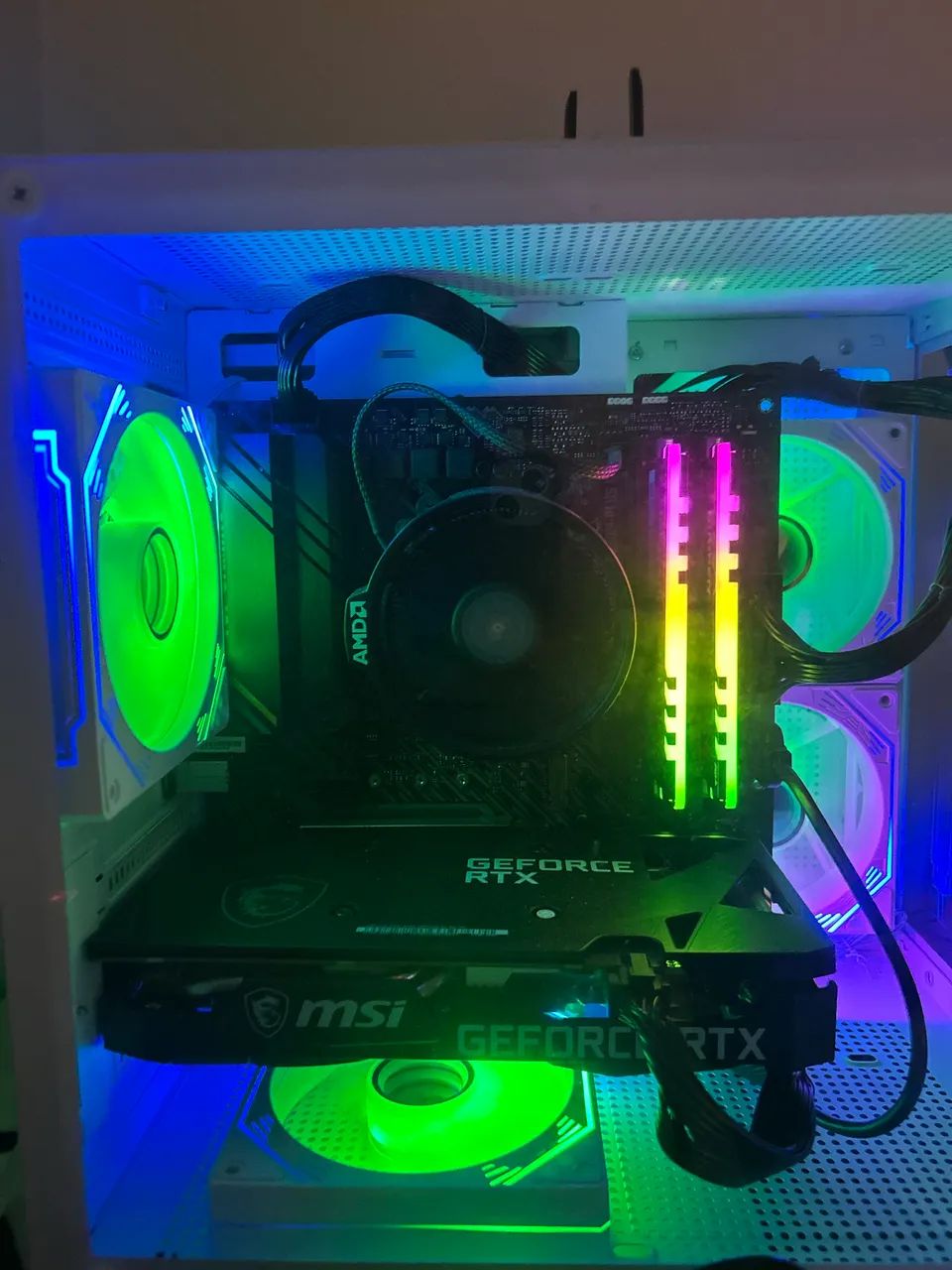 Pc gamer Ryzen 5 5500g, RTX 3050 8gb, 32gb ram DDR4 RGB, 1tb de SSD ...