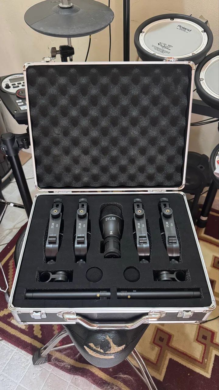 Kit Microfone Bateria Dylan Dd-7 Com Case Preto - Instrumentos musicais ...