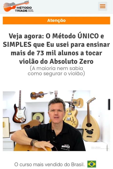 Método Triade - Aprenda Violão do Zero - CDs, DVDs etc - Floresta, Joinville 1375601093 | OLX